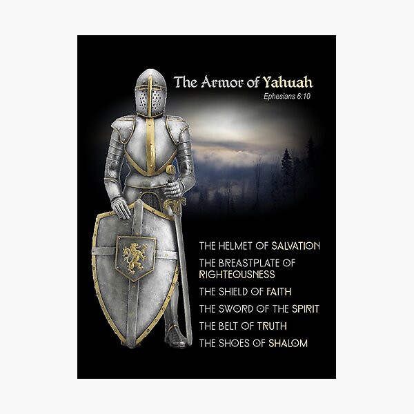 "The Armor of Yahuah (God) - Great Christian Verse " Photographic Print ...