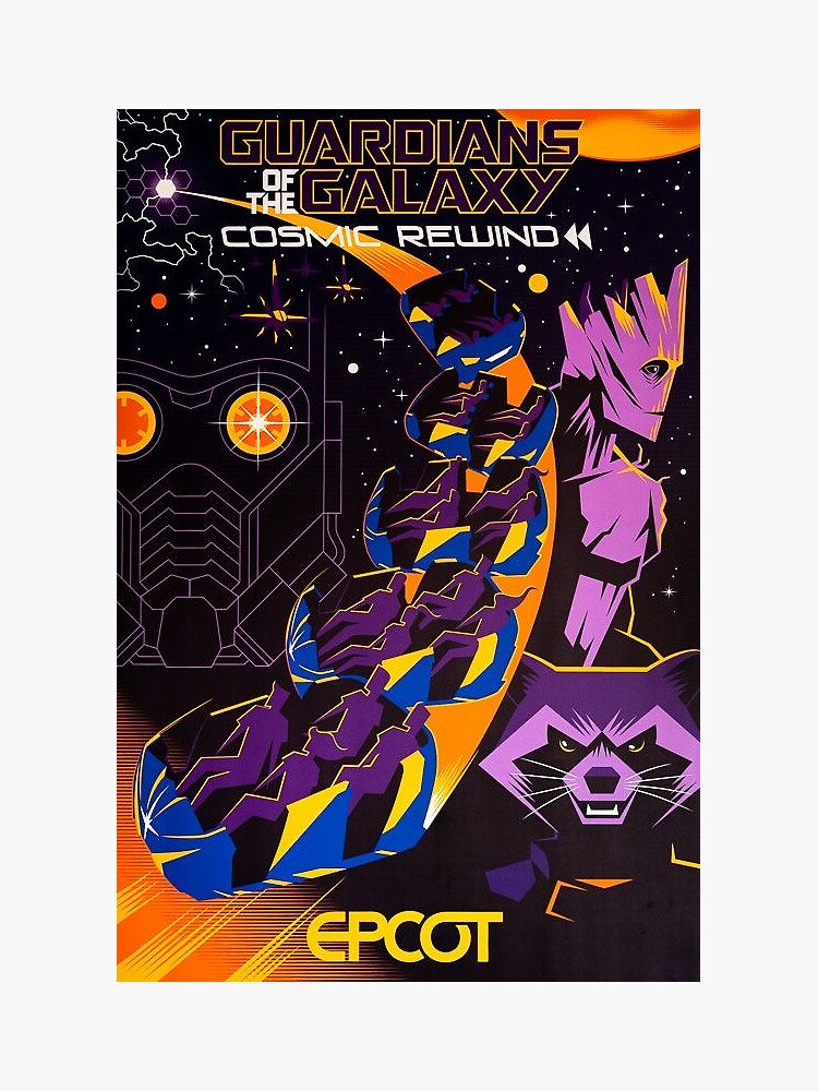 "Cosmic Rewind ride poster" Sticker for Sale by cbjalobok36 | Redbubble
