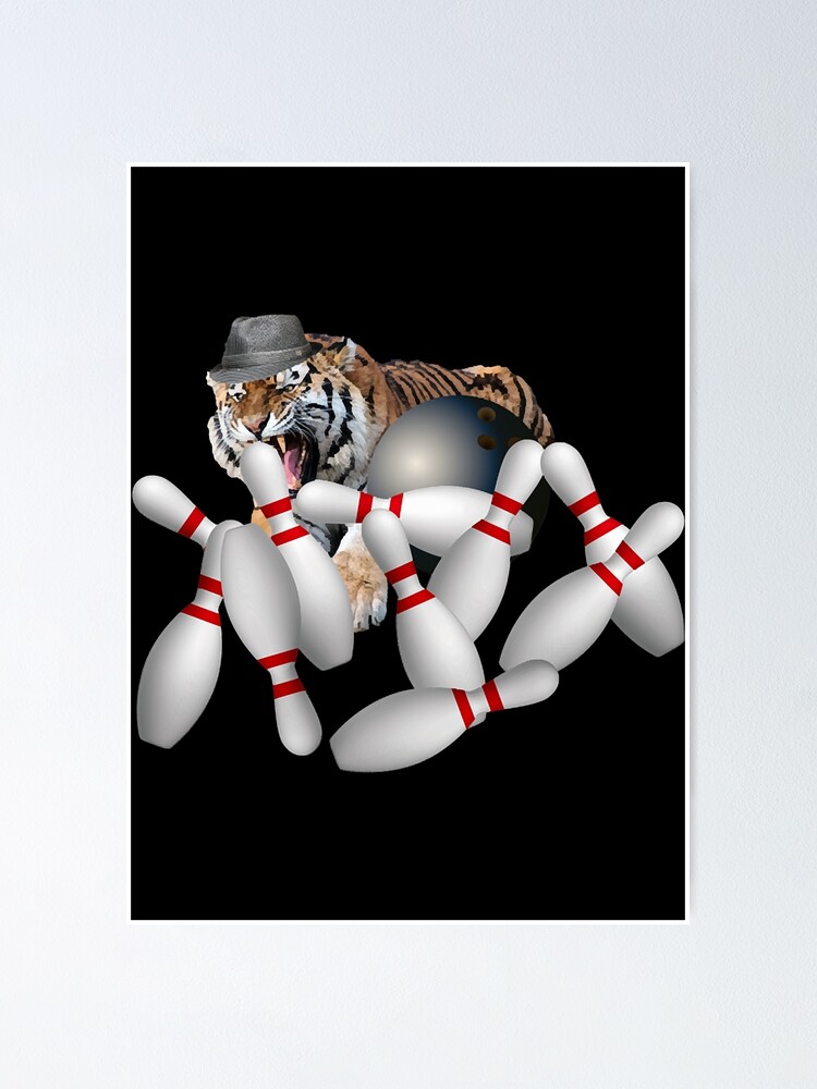 "Tiger Bowling " Poster for Sale by DanielBal29848 | Redbubble