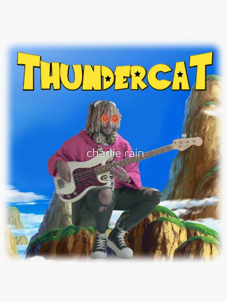 "Thundercat Dragonball T shirt Design" Sticker for Sale by ...