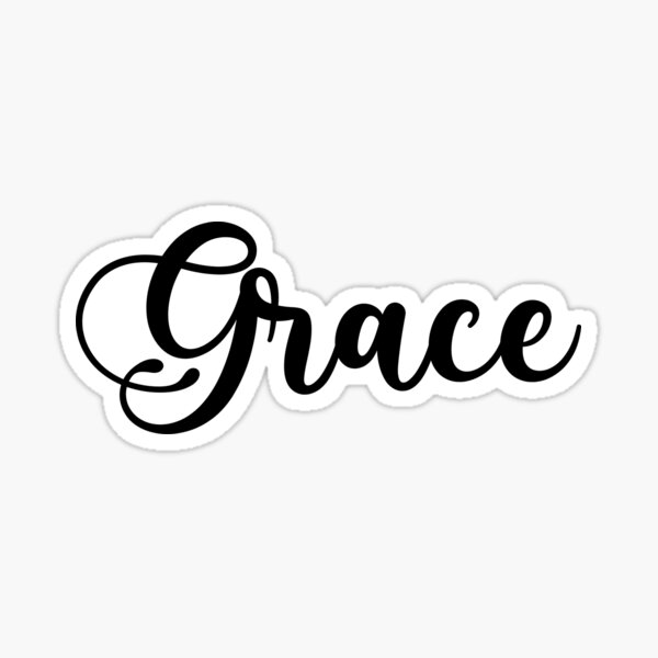 "Grace Name - Handwritten Calligraphy" Sticker for Sale by YelenaStore ...