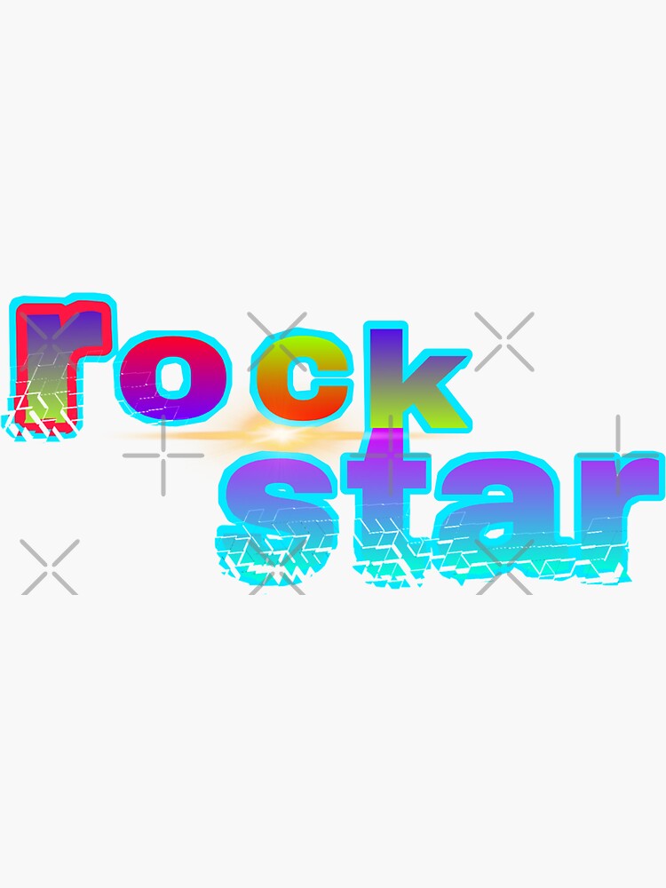 "Rock star, rockstar ,i am rock star" Sticker for Sale by Kamlesh30593 ...