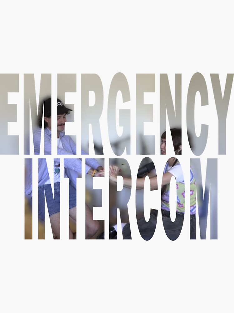 "Emergency Intercom" Sticker for Sale by MekhiWuckert | Redbubble