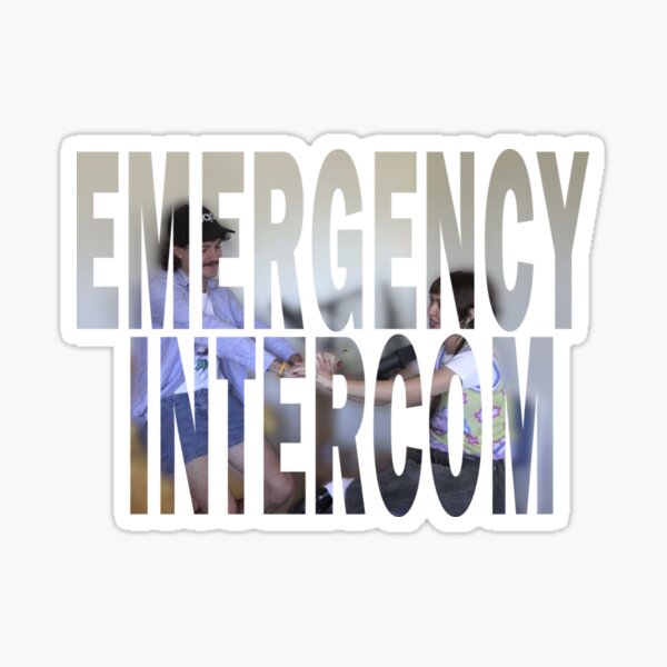 "Emergency Intercom" Sticker for Sale by MekhiWuckert | Redbubble