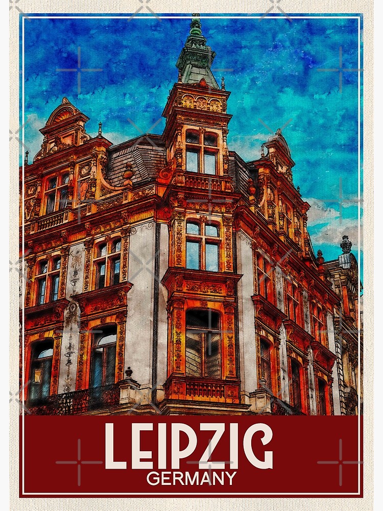 "Leipzig Germany Travel Art" Poster for Sale by inifahruali | Redbubble