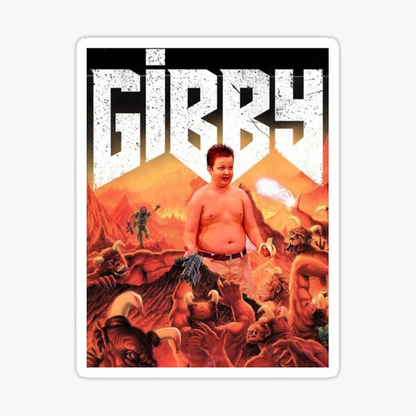 "Gibby of Doom " Sticker for Sale by GideonMeadows | Redbubble