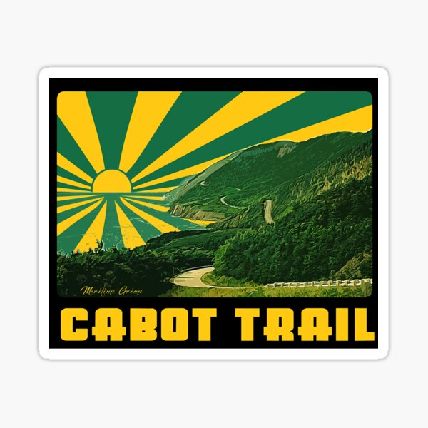 "Cabot Trail" Sticker for Sale by MaryJosephd | Redbubble