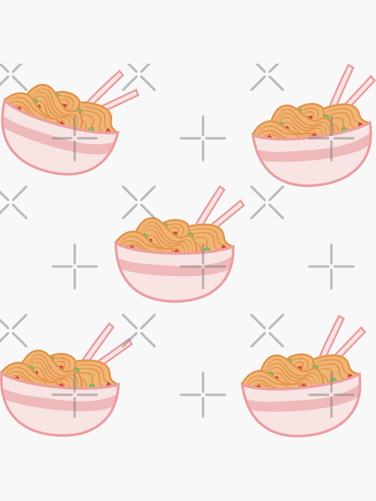 "Cute Noodles Set" Sticker for Sale by itsursa | Redbubble