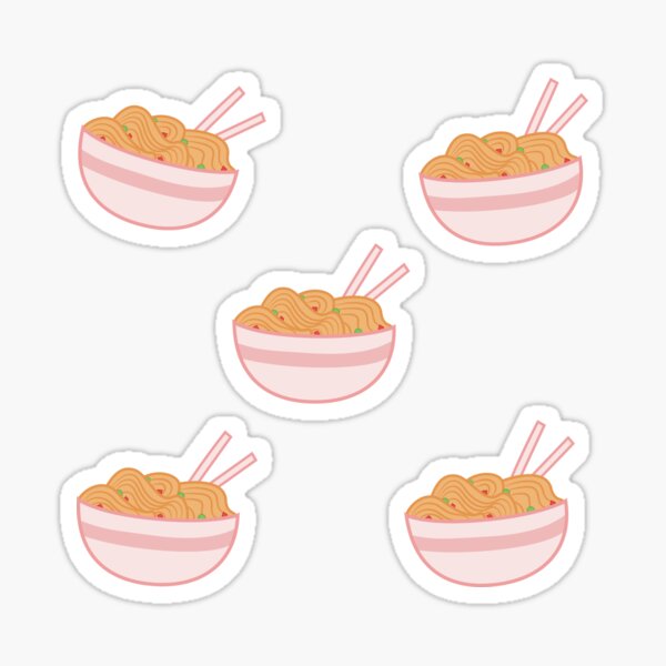 "Cute Noodles Set" Sticker for Sale by itsursa | Redbubble