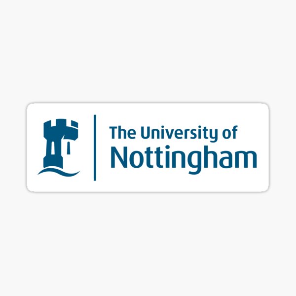 "University of Nottingham" Sticker for Sale by BlueGrove | Redbubble