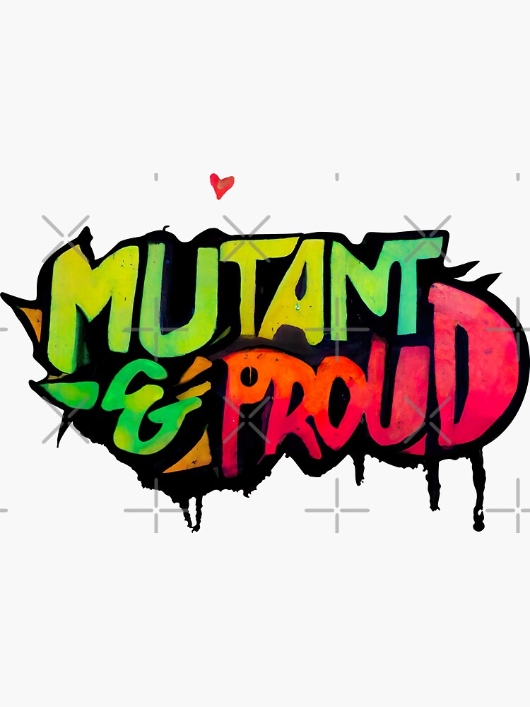 "Graffiti Mutant and Proud" Sticker for Sale by ao01 | Redbubble