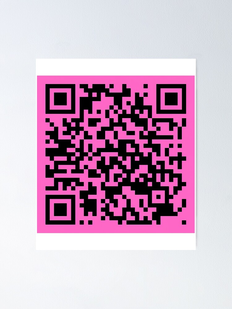 "Pink Floyd QR Code" Poster for Sale by OttilieMurray | Redbubble