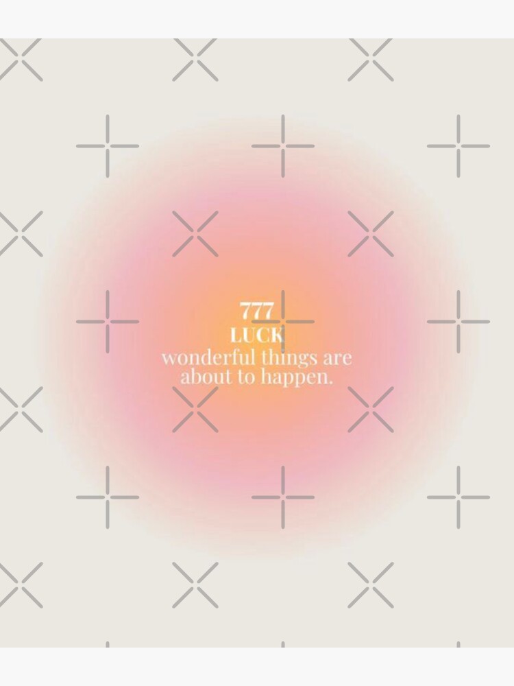 "Angel number 777, luck" Sticker for Sale by Amerisis | Redbubble