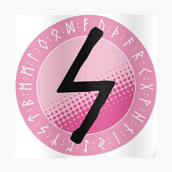 "Sowilo (Sun) - Viking Runes and Runic Symbols" Poster for Sale by ...