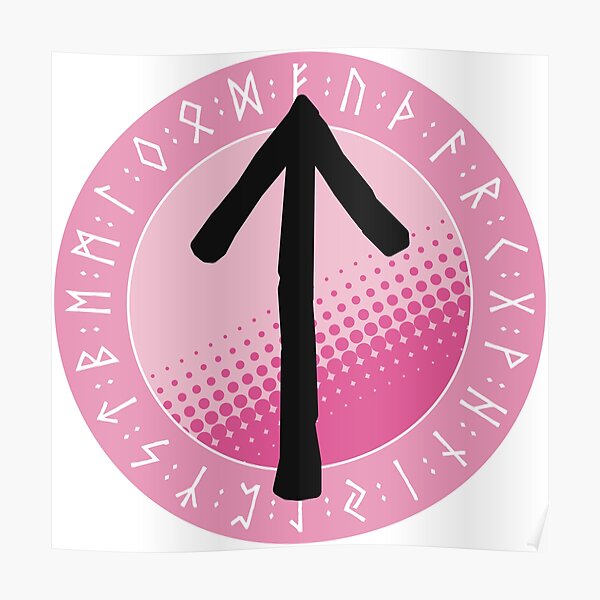 "Tiwaz (Victory) - Viking Runes and Runic Symbols" Poster for Sale by ...