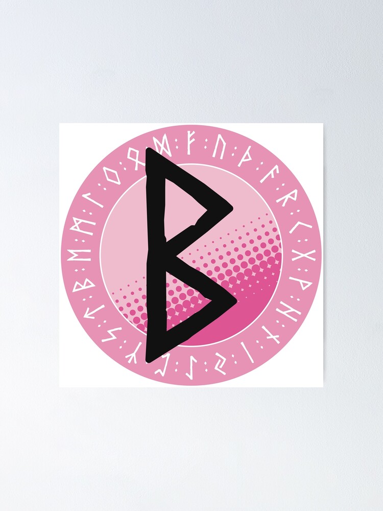 "Berkano (Birth) - Viking Runes and Runic Symbols" Poster for Sale by ...