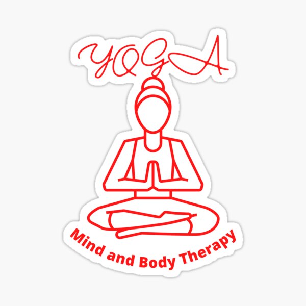 "Yoga design on accessories for your Yoga exercises" Sticker for Sale ...