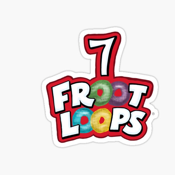 "7 Froot Loops " Sticker for Sale by Ryansavopoulos | Redbubble