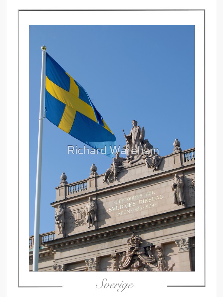 "Stockholm Sweden Sveriges Riksdag. Swedish Parliament." Sticker for ...