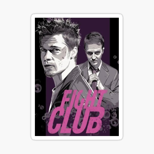 "Fight Club" Sticker for Sale by kalicii | Redbubble