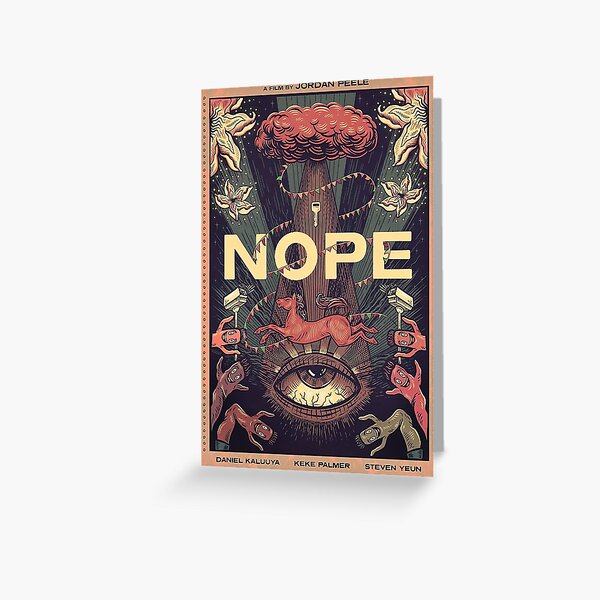"Nope Movie 2022 Poster - Nope 9 Movie Poster - A Horse Into The Night ...
