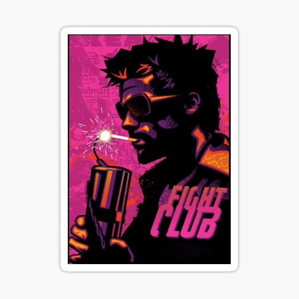 "Fight Club" Sticker for Sale by kalicii | Redbubble