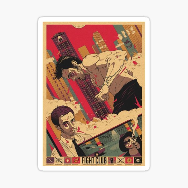"Fight Club" Sticker for Sale by kalicii | Redbubble