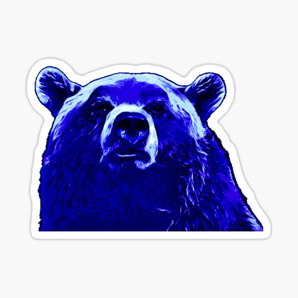 "Graffiti Blue Bear" Sticker for Sale by FallbackRaccoon | Redbubble