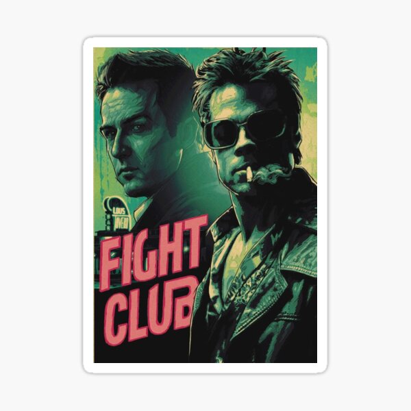 "Fight Club" Sticker for Sale by kalicii | Redbubble