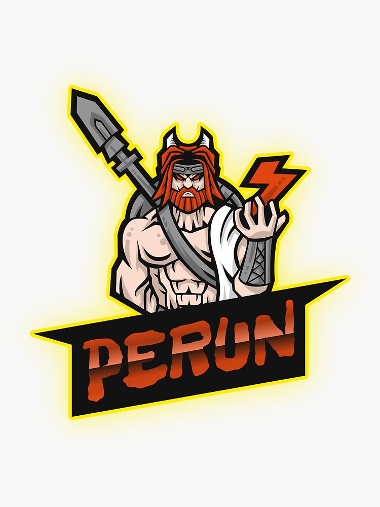"Perun Slavic mythology design " Sticker for Sale by sreckov-desig ...