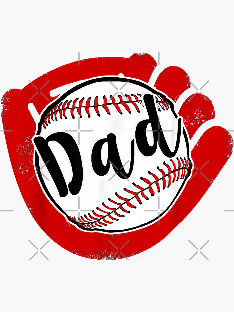 "Baseball Dad For Baseball Softball Father" Sticker for Sale by ...