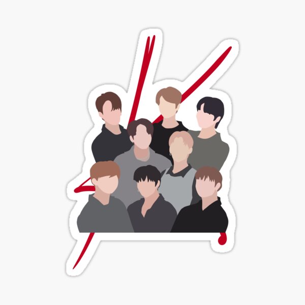 "Stray Kids - Members" Sticker for Sale by PiXell02 | Redbubble