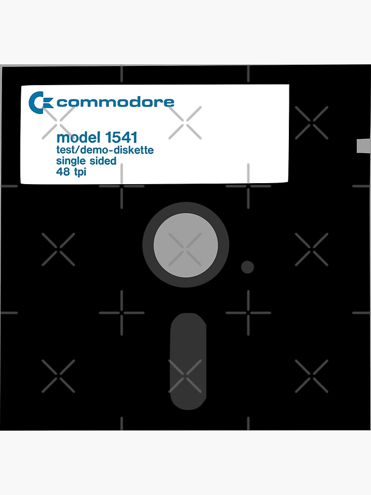 "Commodore model 1541 disc diskette single sided 48 tpi" Poster by ...