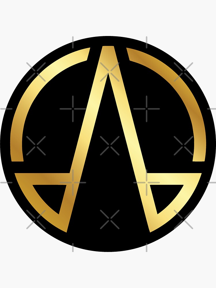 "The Expanse New OPA Golden Logo Sign - Outer Planets Flag" Sticker for ...