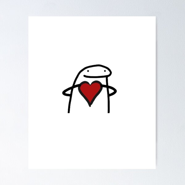 "Flork with heart" Poster for Sale by nadeesha55 | Redbubble