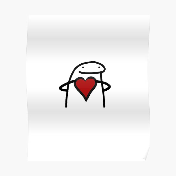 "Flork with heart" Poster for Sale by nadeesha55 | Redbubble