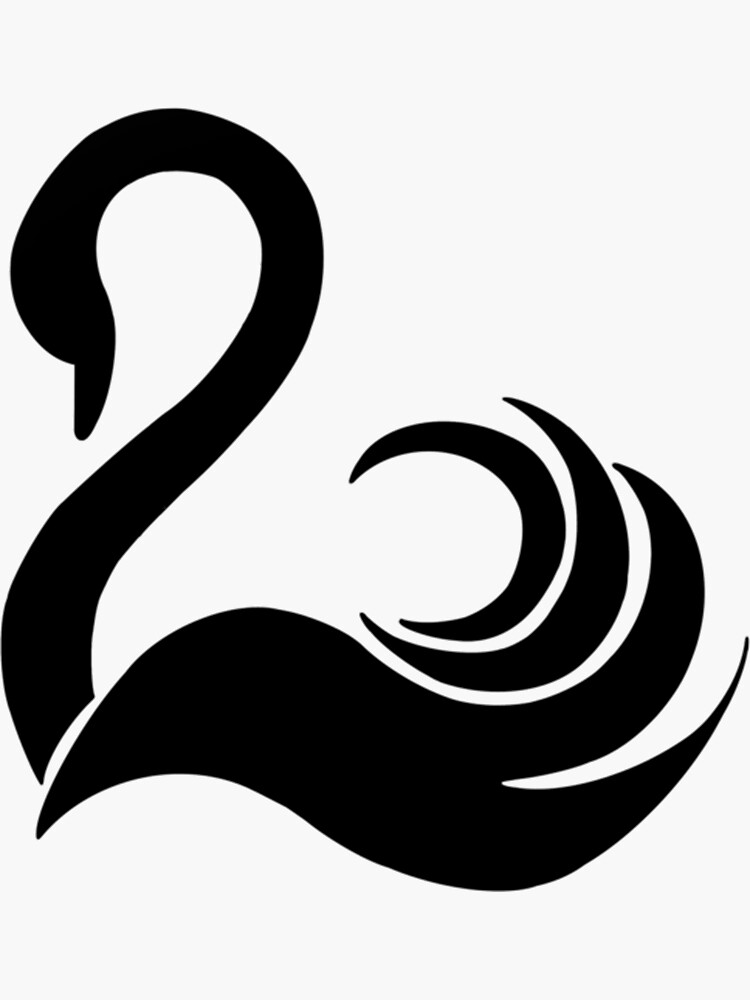 "Black Swan Symbol " Sticker for Sale by HarriGregory06 | Redbubble