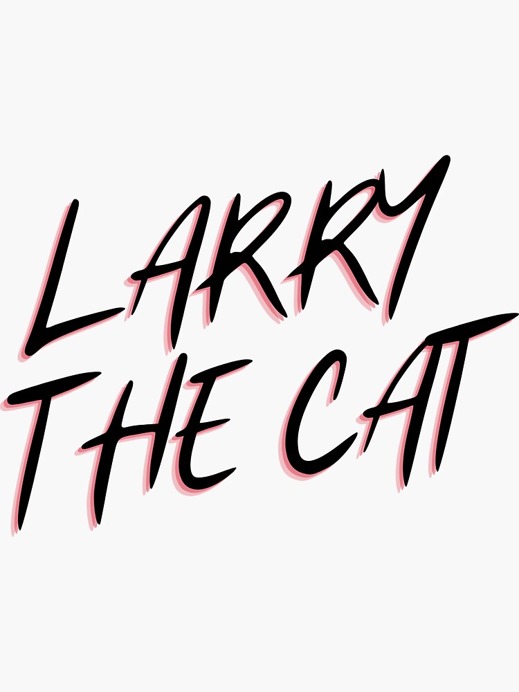 "Larry the cat" Sticker for Sale by eakmarket | Redbubble