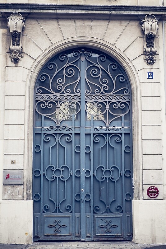 "Blue Gate- Doors of Paris - Series" by MelanieRebane | Redbubble