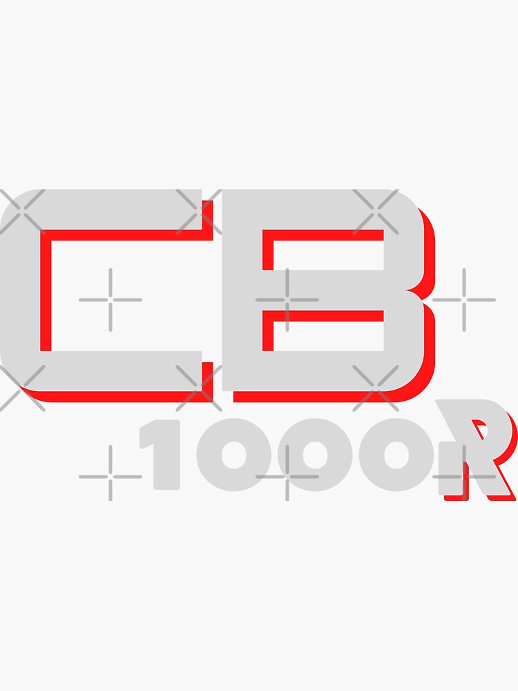 "CB 1000R Honda lettering" Sticker for Sale by Rev-Style | Redbubble