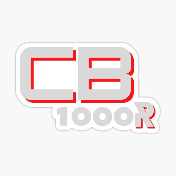 "CB 1000R Honda lettering" Sticker for Sale by Rev-Style | Redbubble