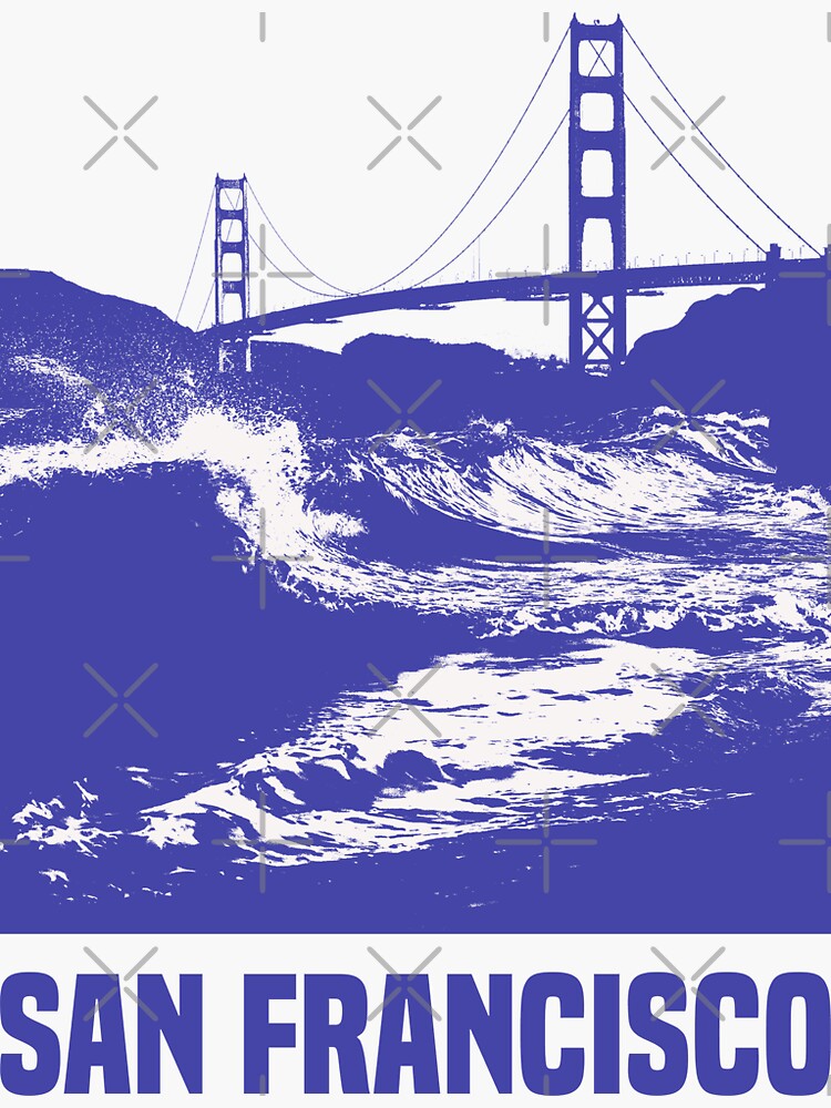 "San Francisco " Sticker for Sale by denvector | Redbubble