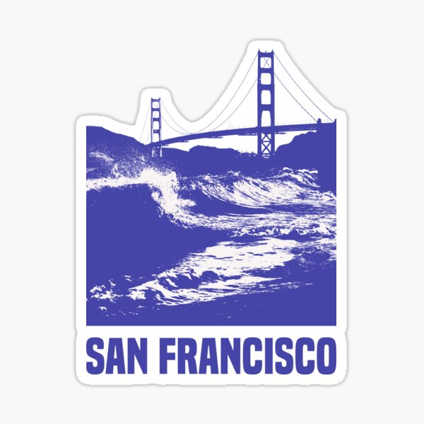 "San Francisco " Sticker for Sale by denvector | Redbubble