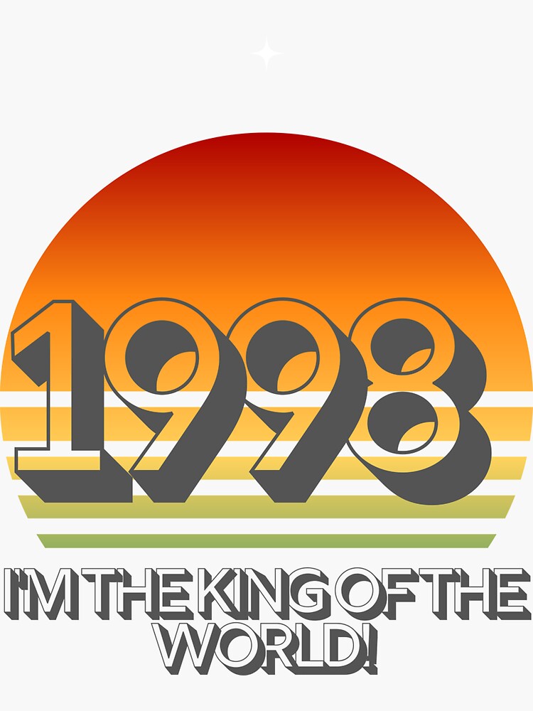 "90s, 90's, 1998, 98, nostalgic, nostalgia, 1990s, 1998s" Sticker for ...