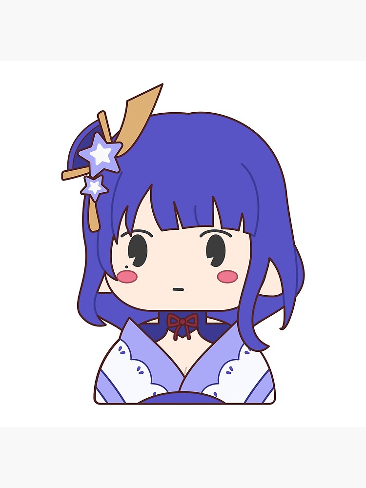 Póster «Raiden Shogun Ei - Genshin Impact Chibi» de poorduck | Redbubble