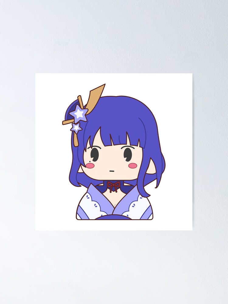 "Raiden Shogun Ei - Genshin Impact Chibi" Poster for Sale by poorduck ...