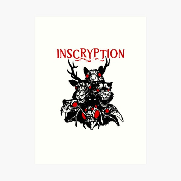 "Totems with Inscryption logo" Art Print for Sale by Davision3d | Redbubble