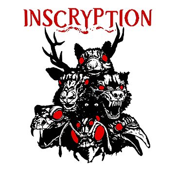 "Totems with Inscryption logo" Sticker by Davision3d | Redbubble