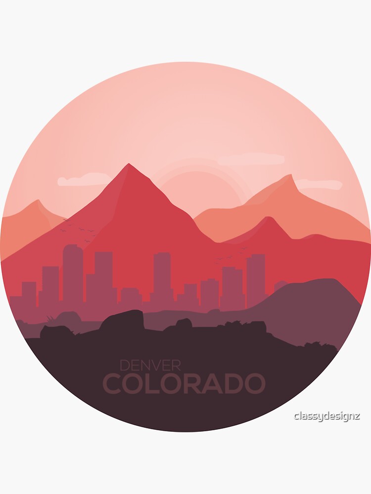 "Denver Colorado" Sticker for Sale by classydesignz | Redbubble