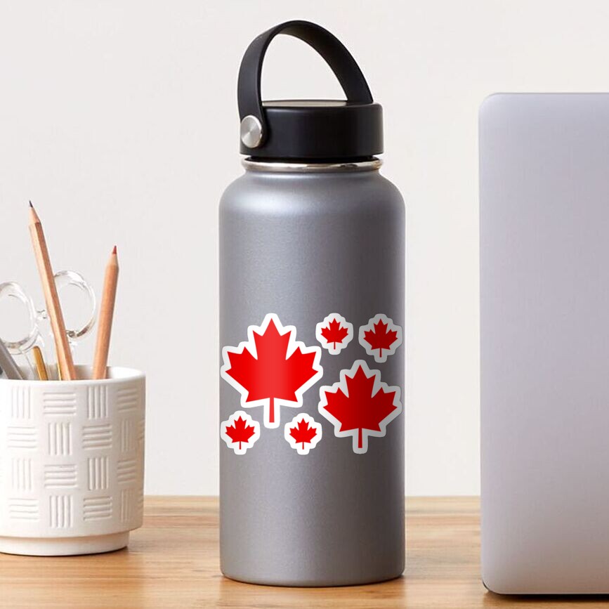 "Canada Maple Leaf Flag Emblem" Sticker for Sale by Garaga | Redbubble